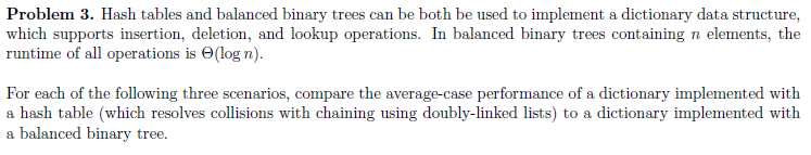 Solved c)A hash table with a hash function h3 that satisfies | Chegg.com