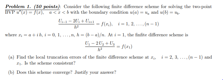 Solved Problem 1. (50 points): Consider the following finite | Chegg.com