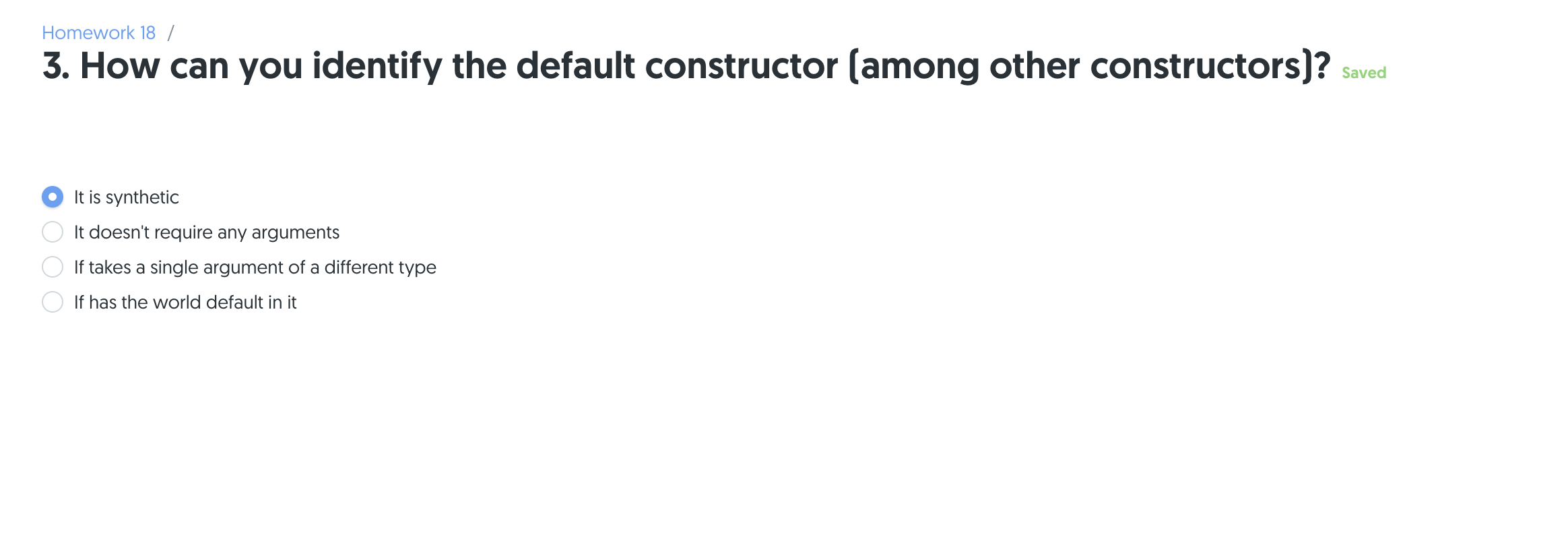 Solved Homework 18 3 How Can You Identify The Default 