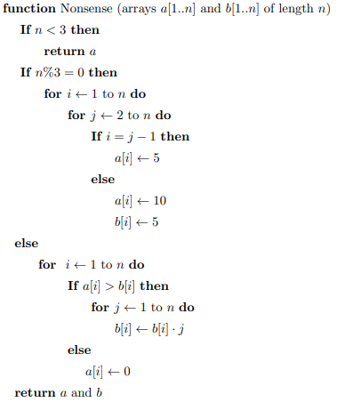 Solved Work out the number of elementary operations in the | Chegg.com