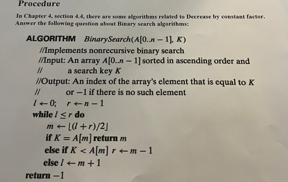 Solved In Chapter 4 , section 4.4, there are some algorithms | Chegg.com
