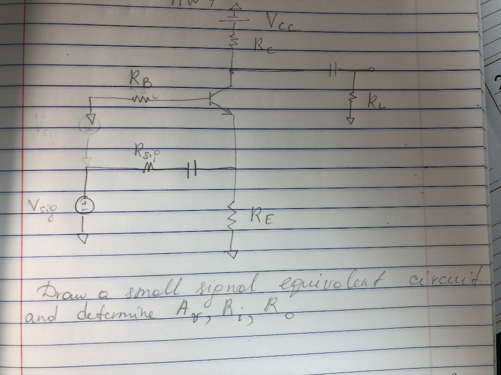 Solved Hello, I could use help with how to draw small-signal | Chegg.com