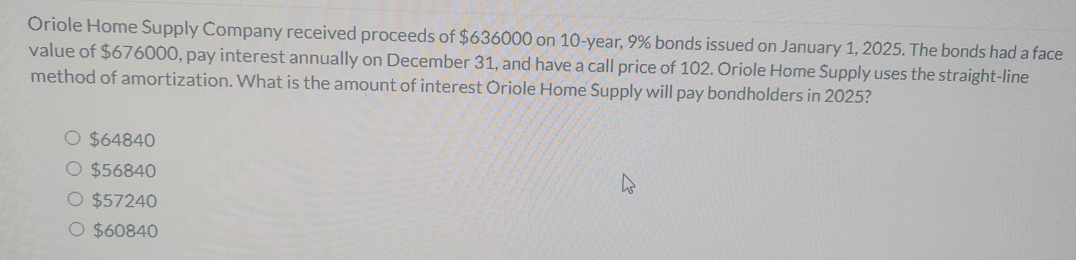 Solved Oriole Home Supply Company received proceeds of | Chegg.com