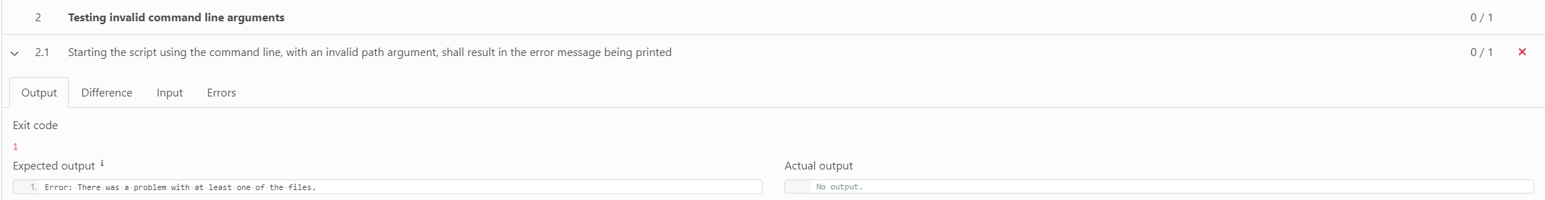 Solved V 1.1 Running the script from the command line with | Chegg.com