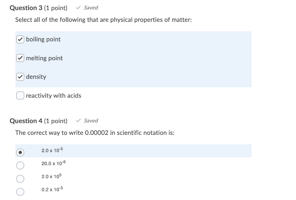 Solved Question 7 (1 point) Saved Which of the following is | Chegg.com
