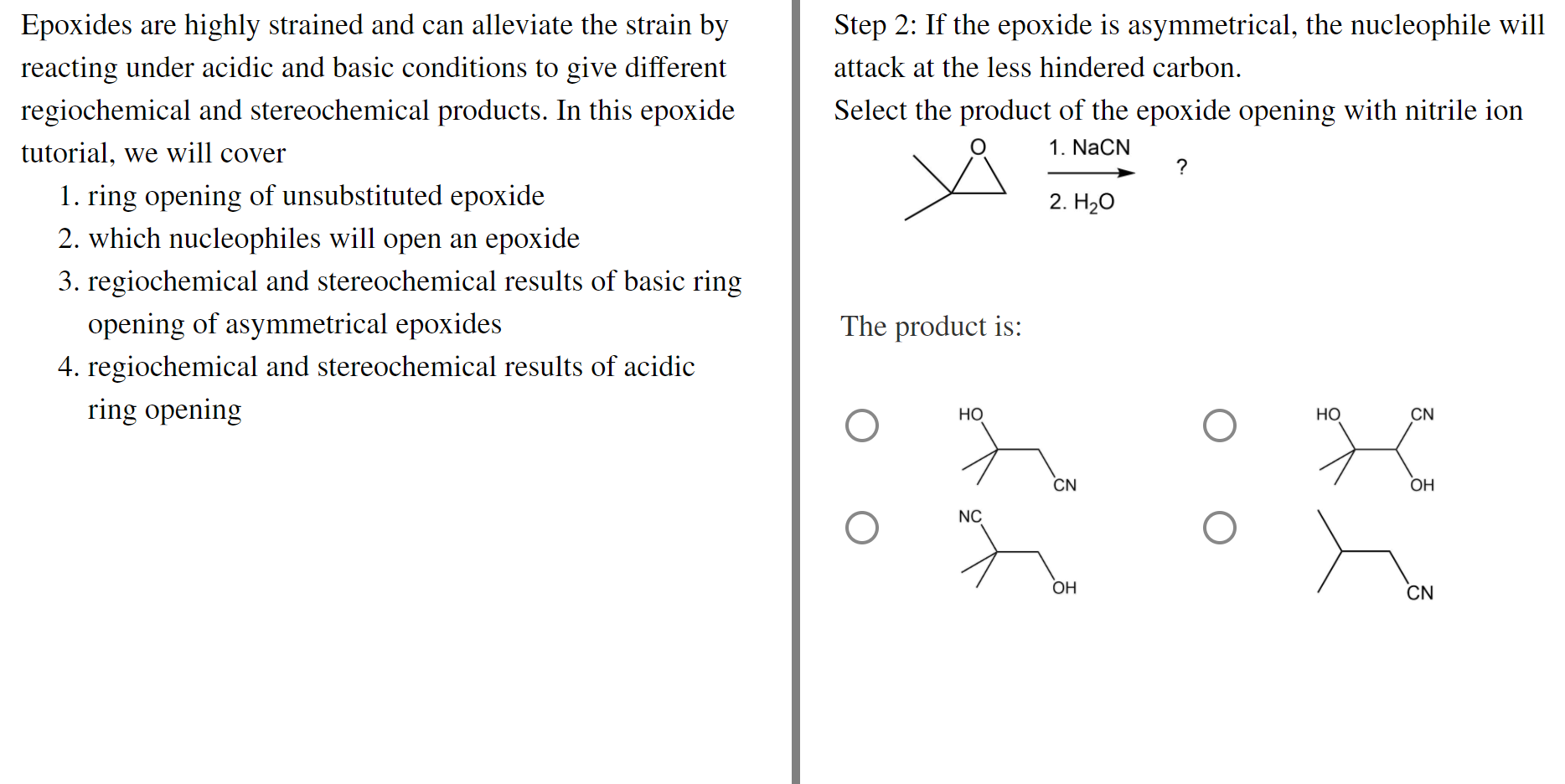 Solved Step 1: In a simple unsubstituted epoxide, a | Chegg.com