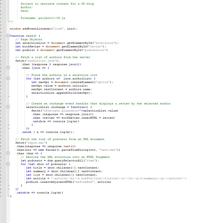 Solved Welcome to the SF Control Room I started this blog in | Chegg.com