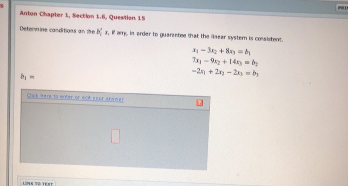 Solved Anton Chapter 1, Section 1.6, Question 19 Solve the | Chegg.com