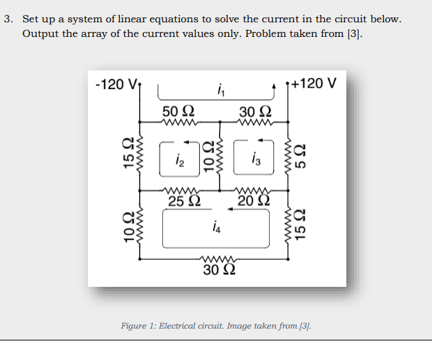 Solved 3. Set up a system of linear equations to solve the | Chegg.com