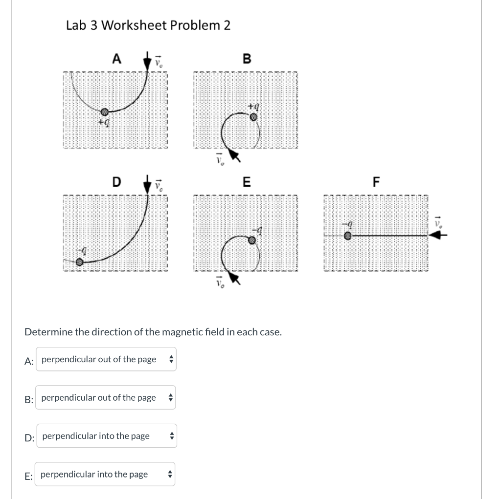 Solved Lab 3 Worksheet Problem 2 A B D E F Determine the | Chegg.com