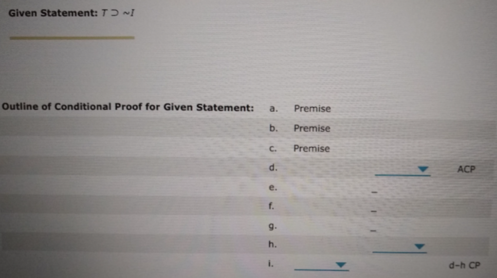 Solved 1 The Conditional Proof Method (CP) The conditional | Chegg.com