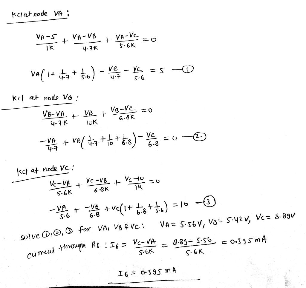 Solved Solve The Following Circuit Using Node Voltage 