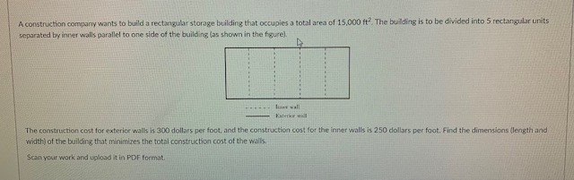 Solved A construction company wants to build a rectangular | Chegg.com