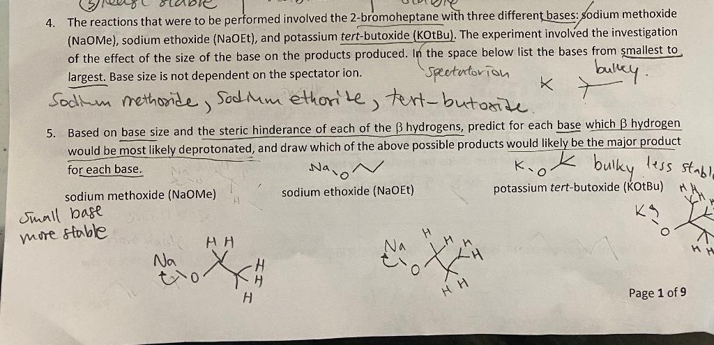 Solved Hi. I am stuck with this ochem problem Question 5 and | Chegg.com