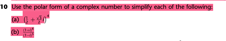 Solved Use the polar form of a complex number to simplify | Chegg.com