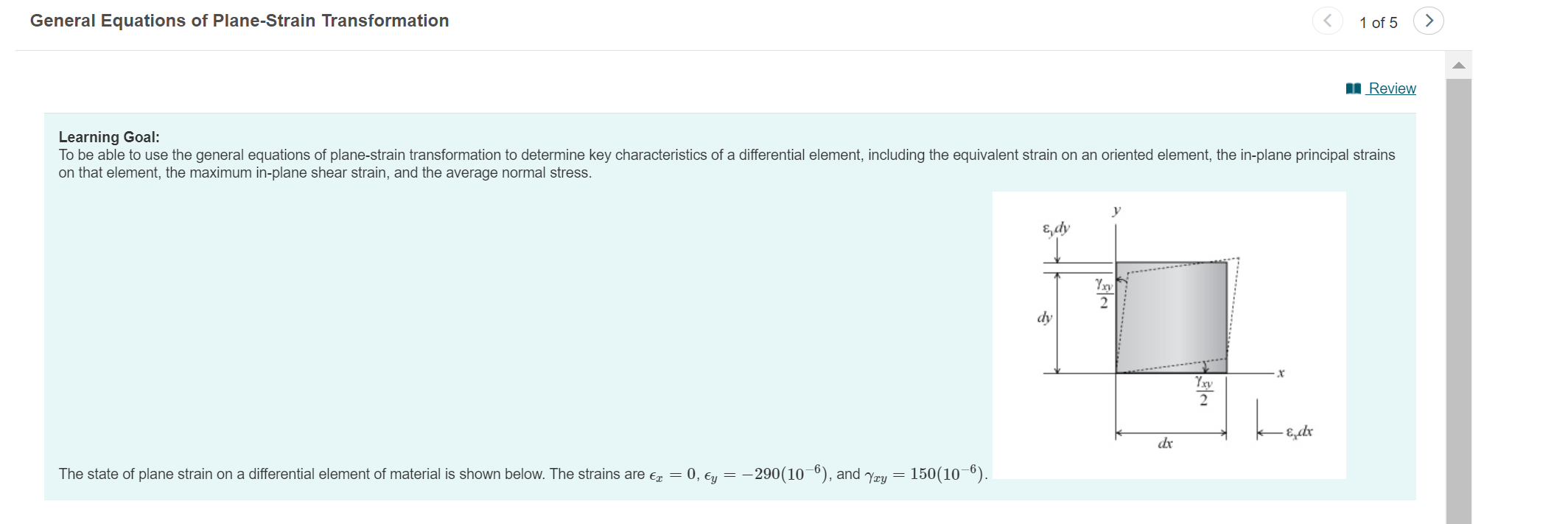 Solved General Equations of Plane-Strain Transformation