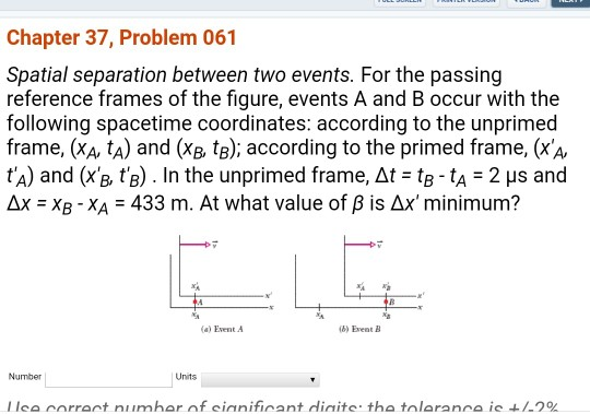 Solved Chapter 37, Problem 061 Spatial separation between | Chegg.com