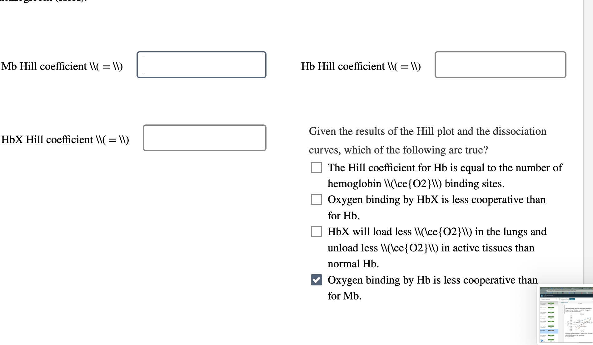 The researcher uses the oxygen dissociation curve | Chegg.com