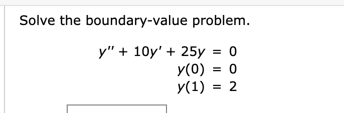 Solved Solve the boundary-value problem. | Chegg.com