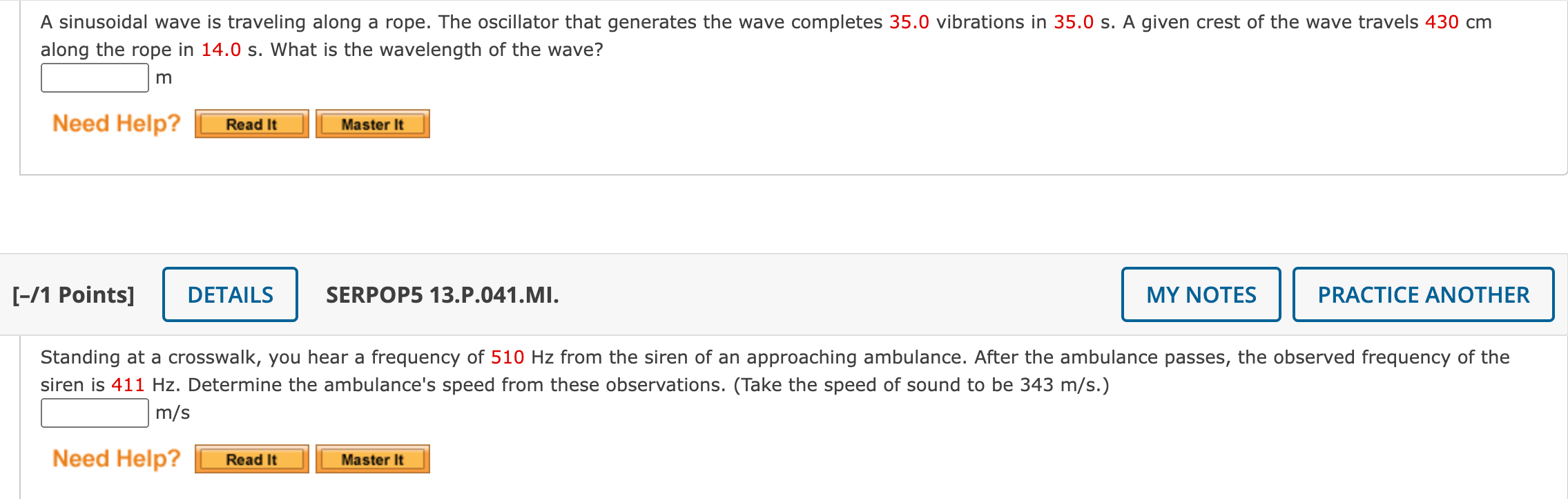Solved A sinusoidal wave is traveling along a rope. The | Chegg.com
