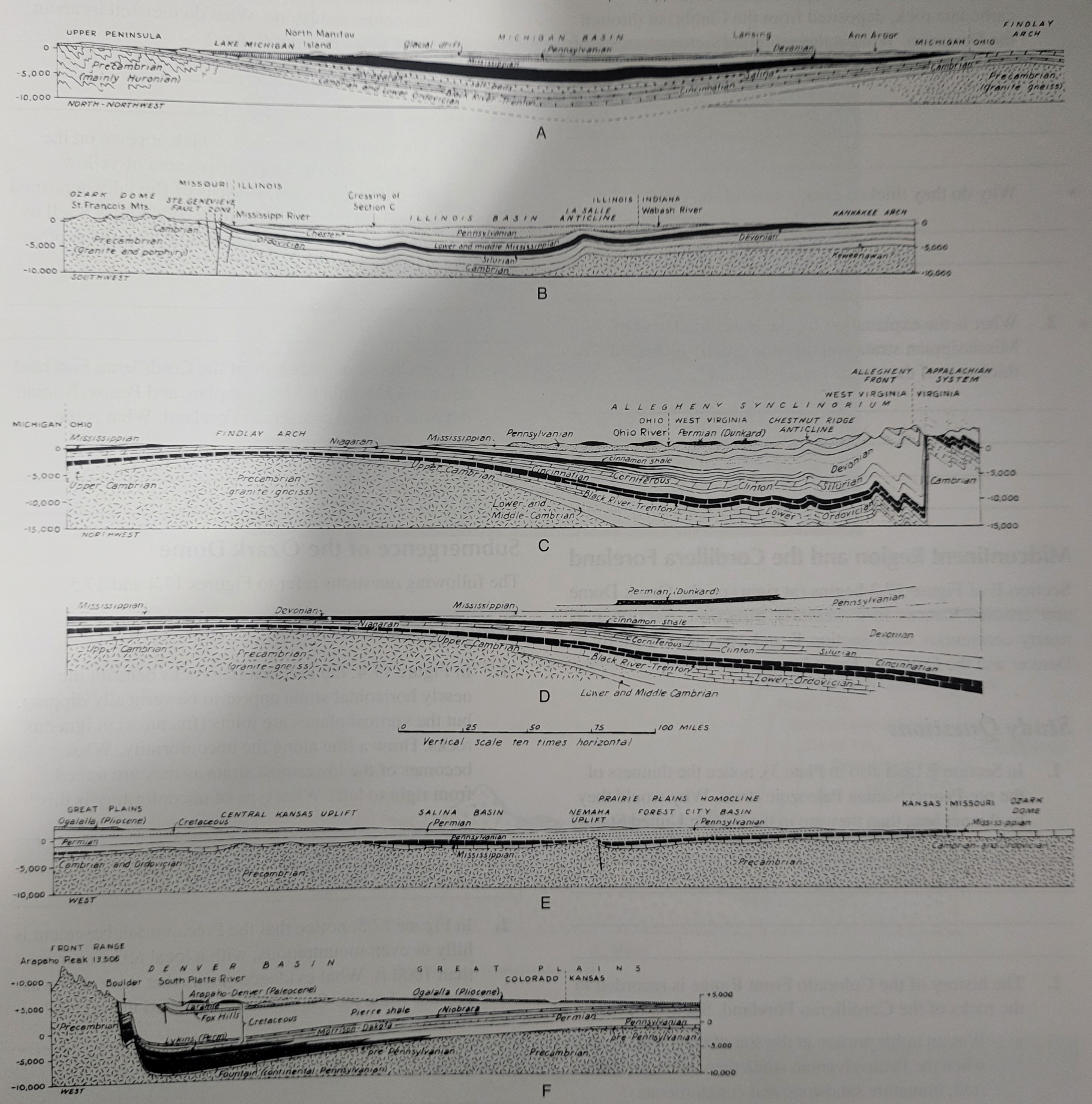 The geologic map shows the strata where they are | Chegg.com