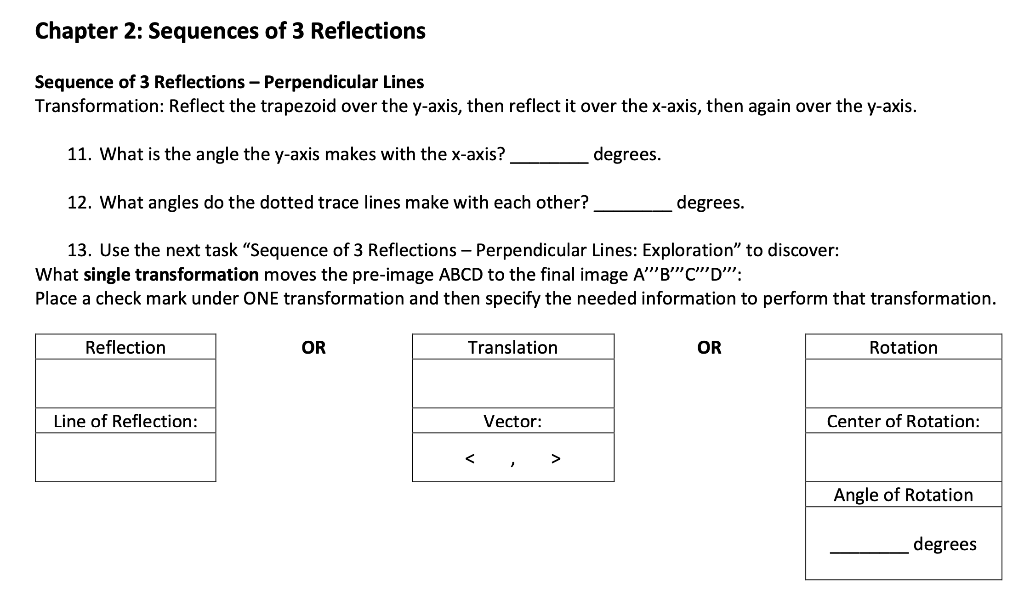 Solved Chapter 2: Sequences of 3 Reflections Sequence of 3 | Chegg.com