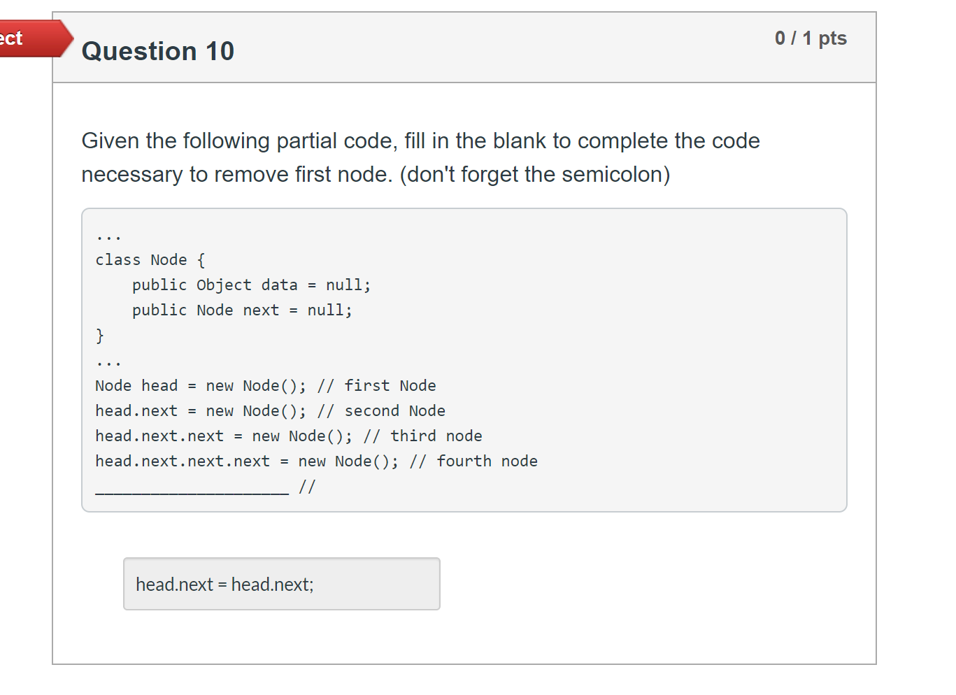 Solved Ect Question 10 011 Pts Given The Following Partial