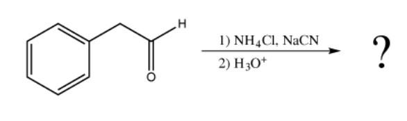 Solved 1) NH4Cl,NaCN 2) H3O+ | Chegg.com