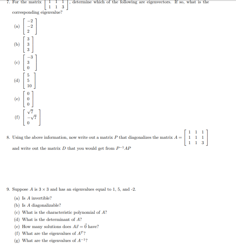 Solved 6. Find the rank, the nullity, and the null space of | Chegg.com