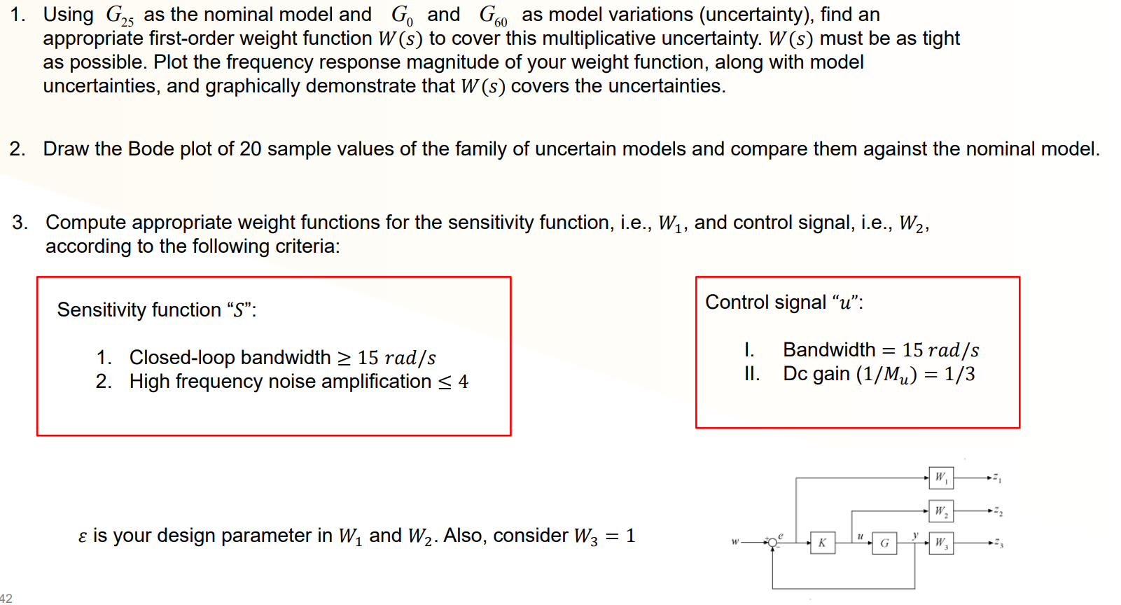 Solved 1. Using G25 as the nominal model and G0 and G60 as | Chegg.com
