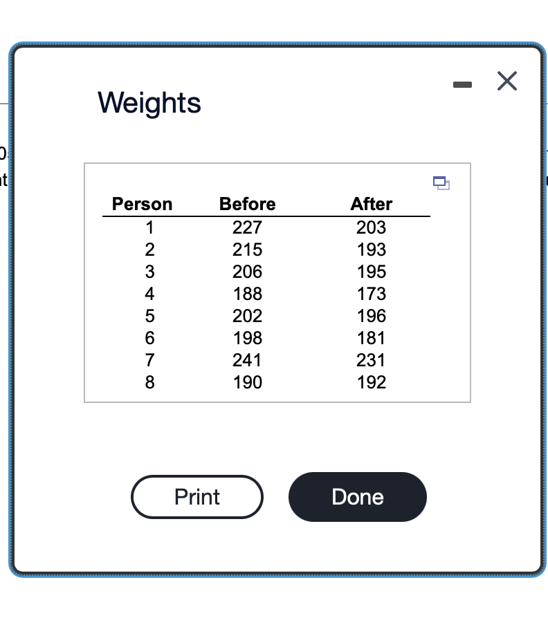 Solved WeightsA new weight-loss program claims that | Chegg.com