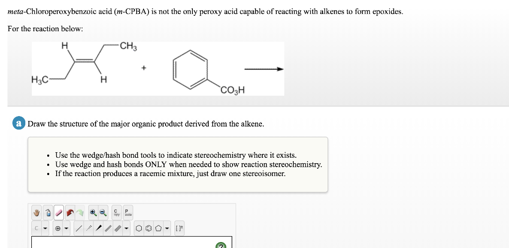 Solved meta-Chloroperoxybenzoic acid (m-CPBA) is not the | Chegg.com