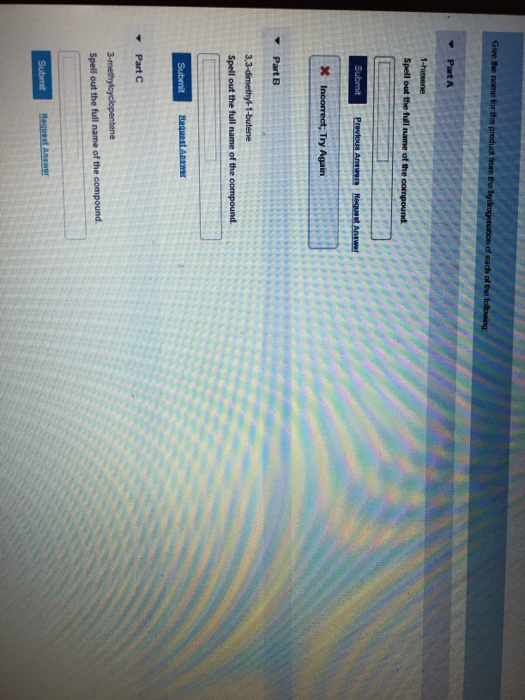 Solved 1-hexane spell out the full name of the compound | Chegg.com