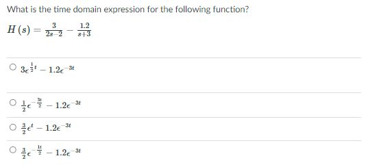 Solved What is the time domain expression for the following | Chegg.com