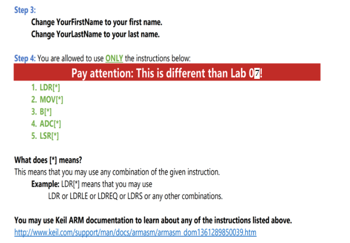 Step 1: Create a new ASSEMBLY project using Keil | Chegg.com