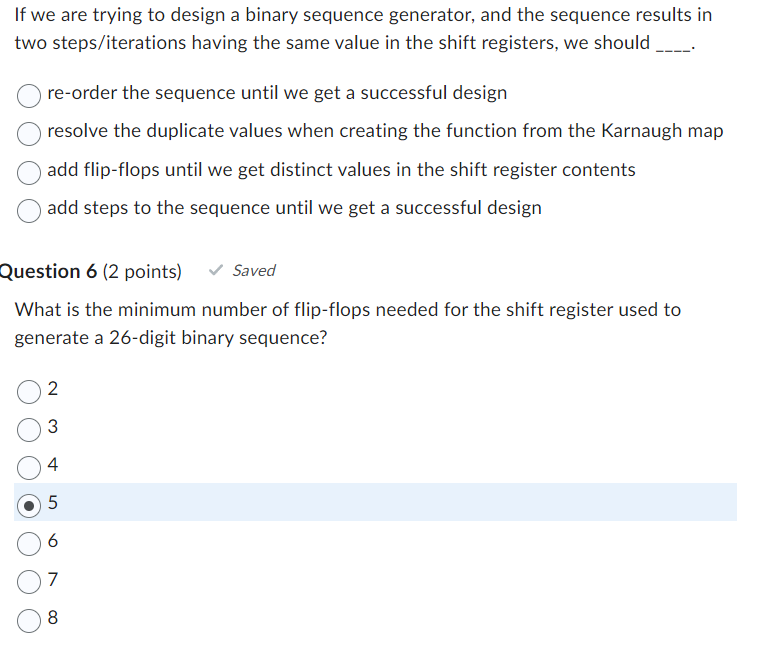 Solved If we are trying to design a binary sequence | Chegg.com