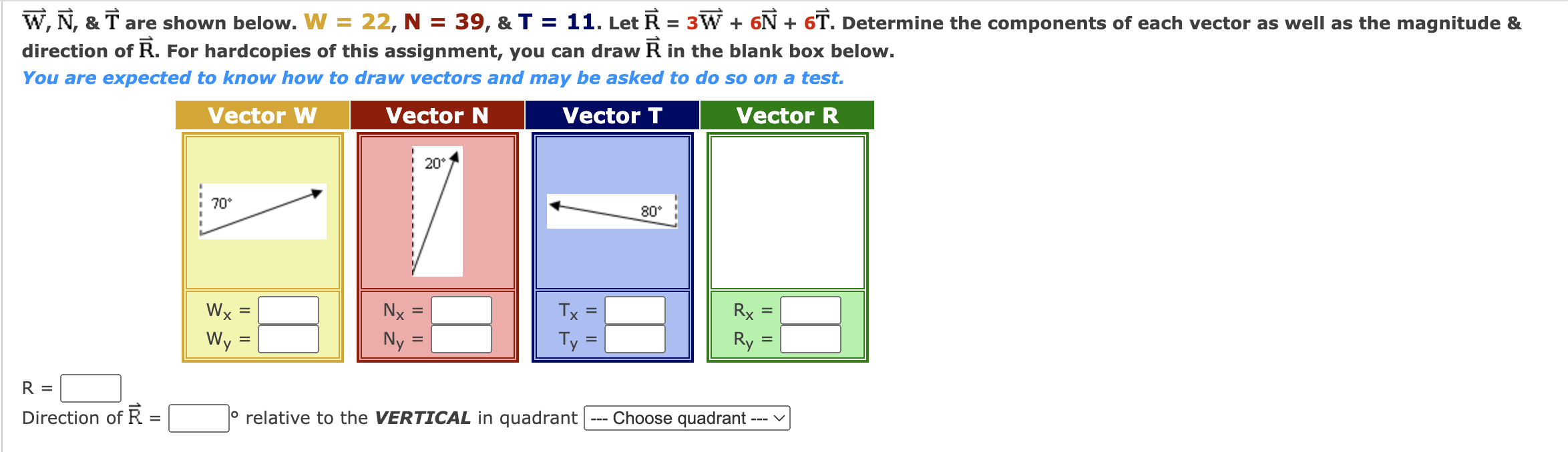 Solved Vecwvecnandvect are Shown Below