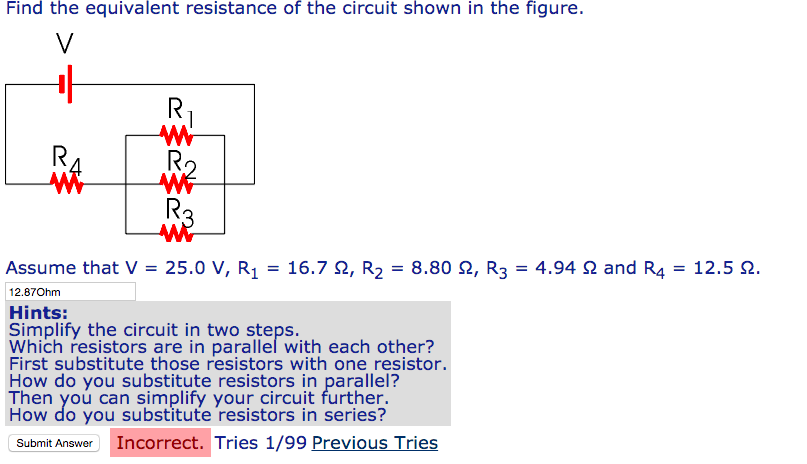 Solved Find the equivalent resistance of the circuit shown | Chegg.com