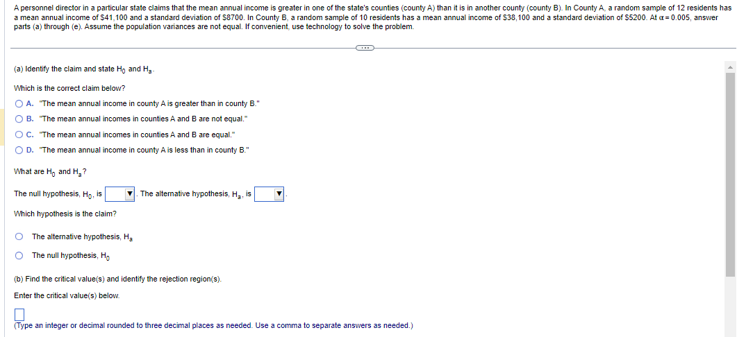 Solved parts (a) through (e). Assume the population | Chegg.com