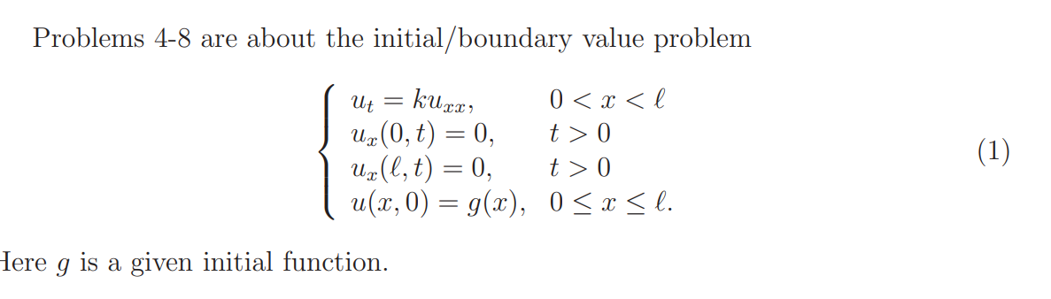 Solved Problems 4-8 are about the initial/boundary value | Chegg.com