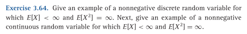 Exercise 3.64. ﻿Give an example of a nonnegative | Chegg.com