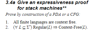 Solved 3.4a Give an expressiveness proof for stack machines | Chegg.com