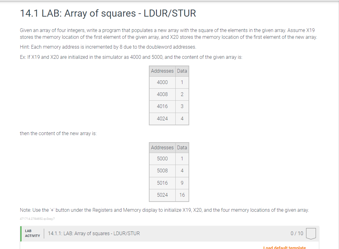 Given an array of four integers, write a program that | Chegg.com