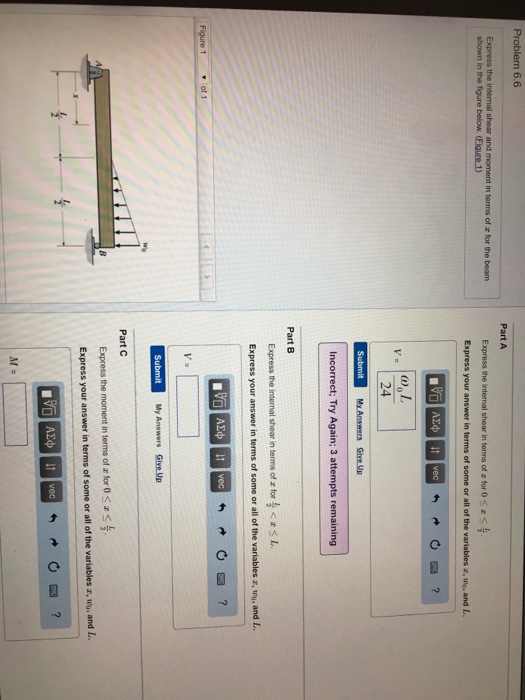 Solved Express the internal shear and momentum in terms of x | Chegg.com Solved Express the internal shear and momentum in terms of x | Chegg.com