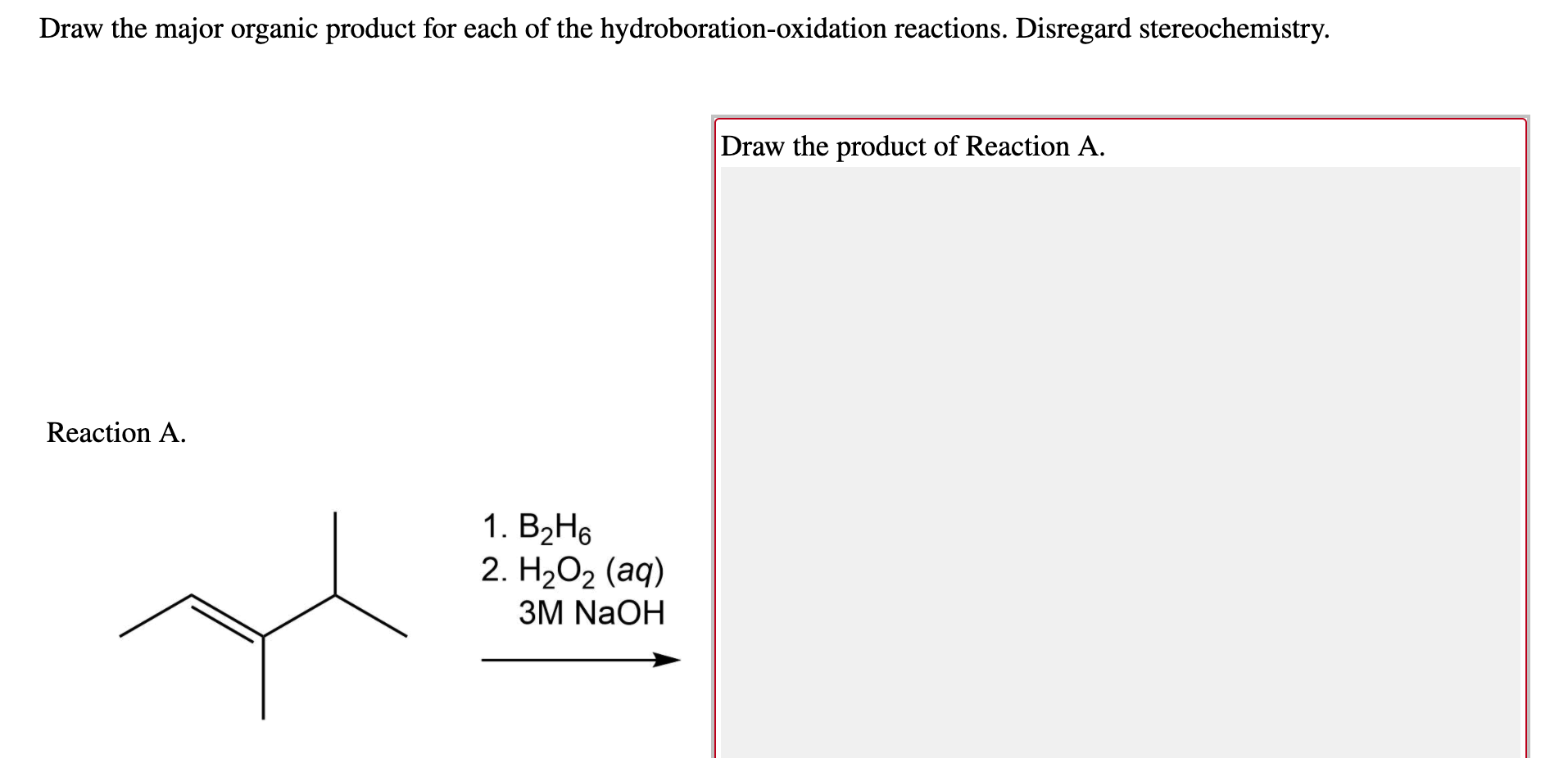 Solved Draw the major organic product for each of the | Chegg.com