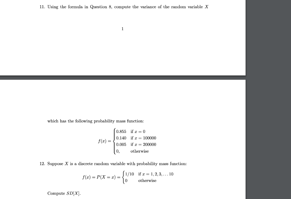 Solved DO BOTH I WILL RATE YOU 8. Prove for a discrete | Chegg.com