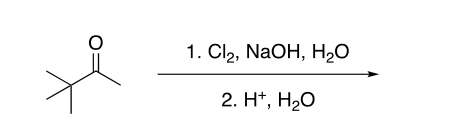 Solved 1. Cl2, NaOH, H2O 2. H+, H20 | Chegg.com