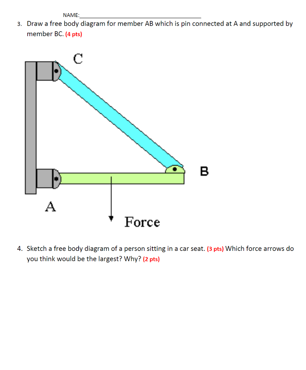 Draw free body diagrams (force diagrams) as | Chegg.com