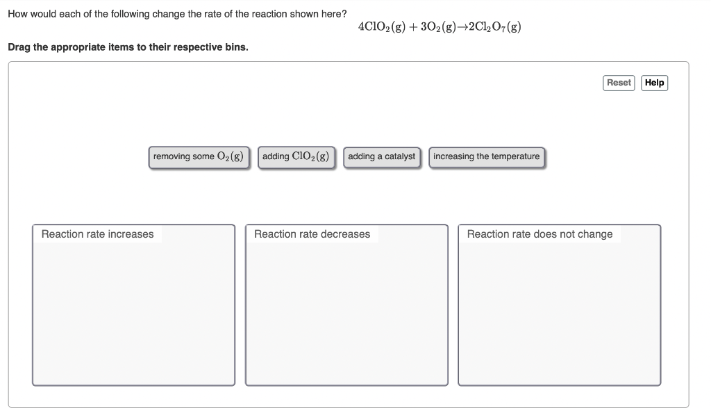 Solved How would each of the following change the rate of | Chegg.com