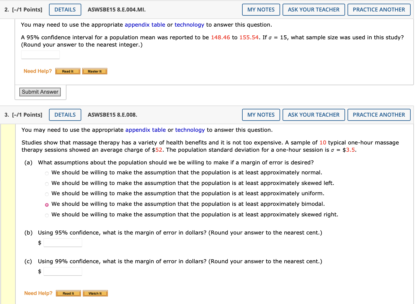 Solved You may need to use the appropriate appendix table or | Chegg.com